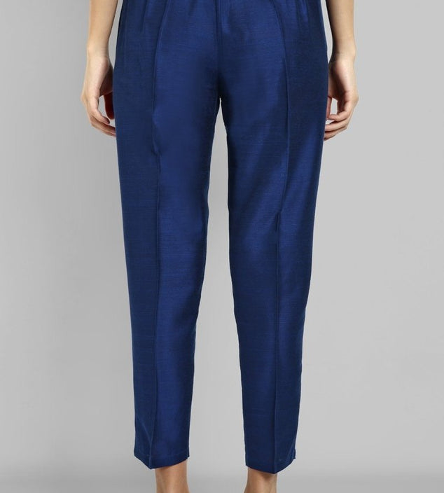 Cotton Silk Pants | Elegant Women's Trousers Mera Rang